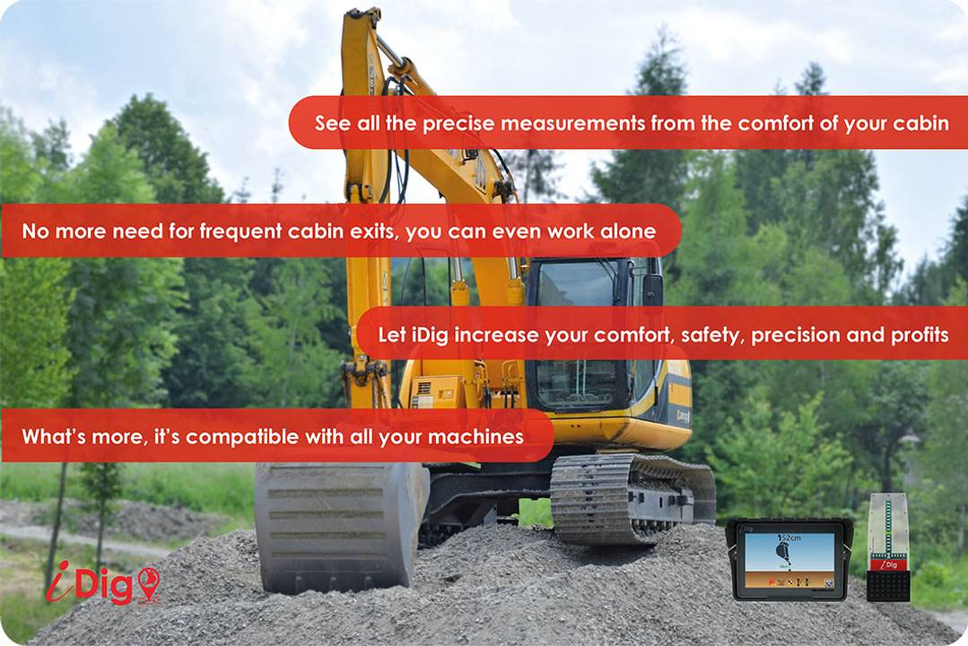 iDig offers solar-powered 3D excavator guidance system